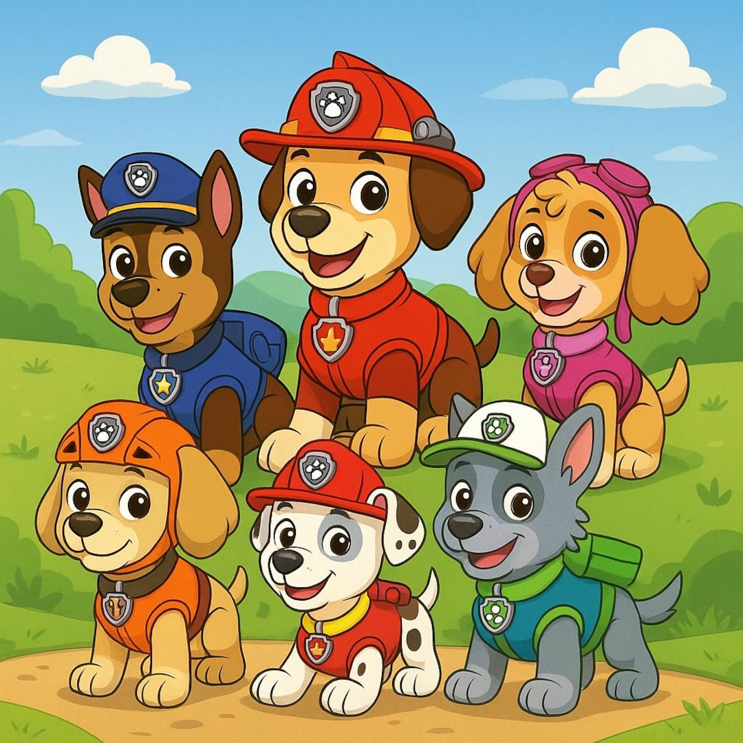 Rescue Puppy Team Poster: Hero Dogs Kids Wall Art (digital Download) - Etsy