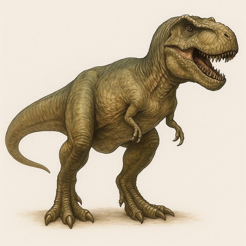 T-rex Dinosaur Poster | Kids Room Wall Art | Educational Jurassic ...