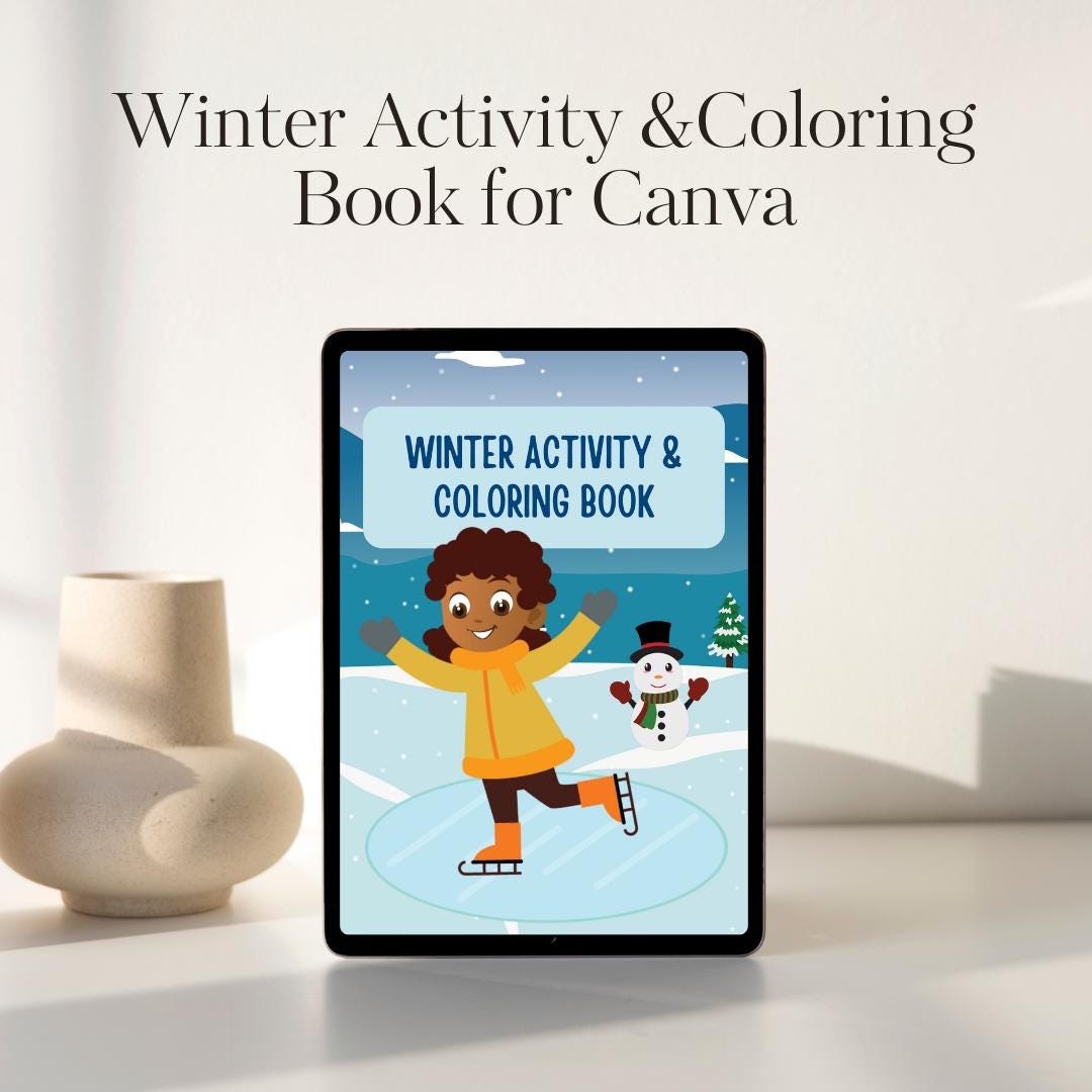 Winter Activity Book for Kids Printable Winter Kids Activity Pack ...