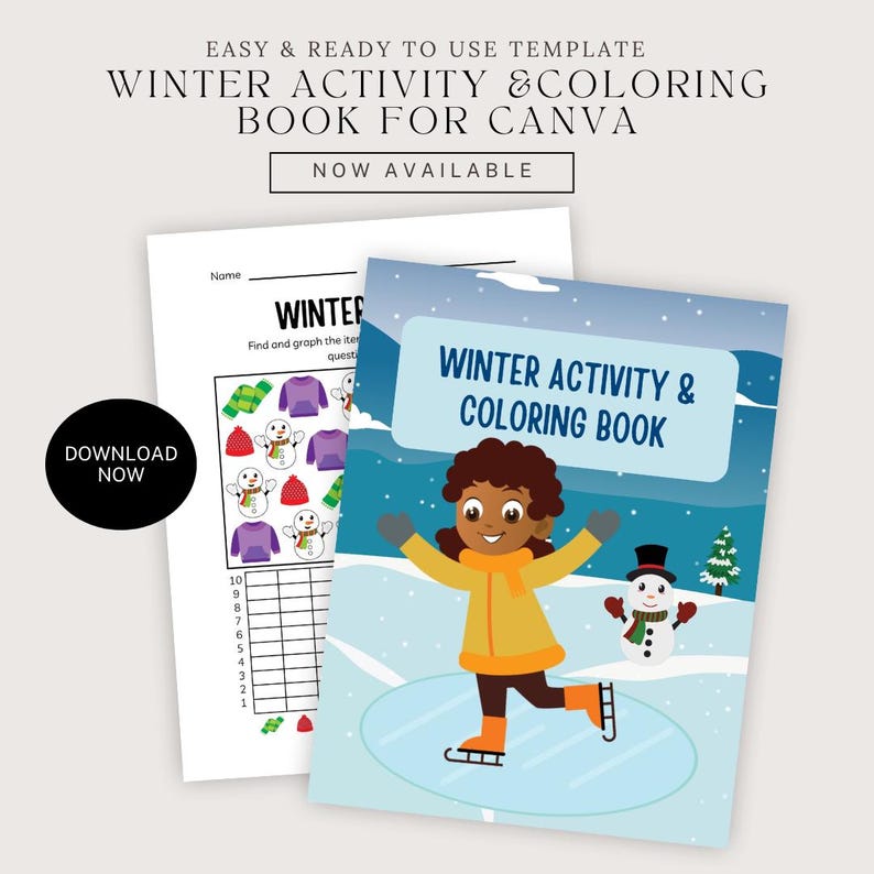 Winter Activity Book for Kids Printable Winter Kids Activity Pack ...