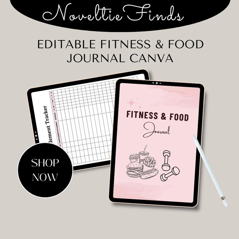 Editable Food Journal Printable Fillable Food Tracker Food Log Food ...