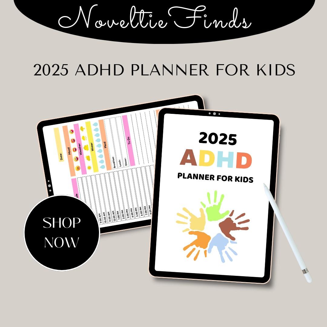 PLR ADHD Planner for Kids Digital Planner ADHD for Kids Planner Adhd ...