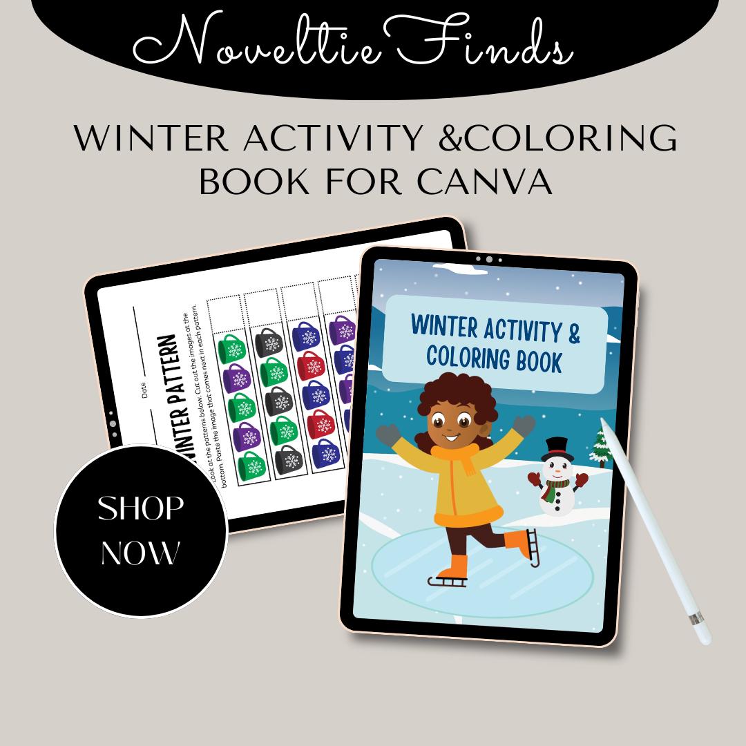 Winter Activity Book for Kids Printable Winter Kids Activity Pack ...