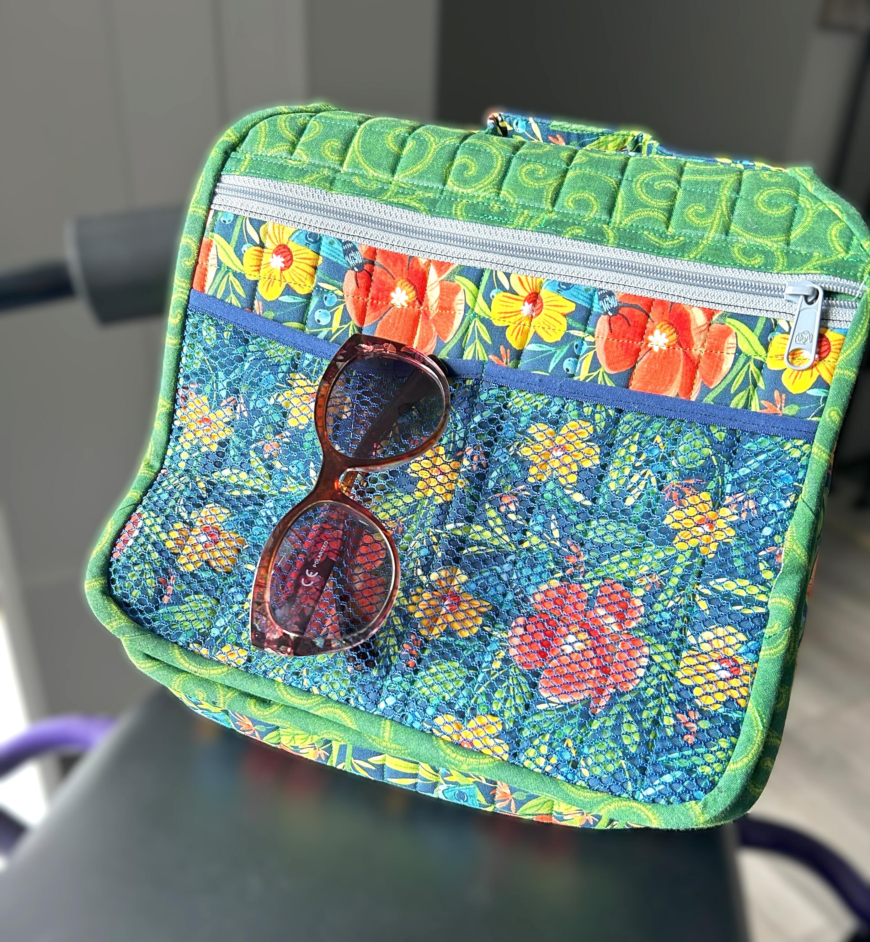 Quilted Walker Bag | Handmade Wheelchair Tote With Pockets | Cozy ...