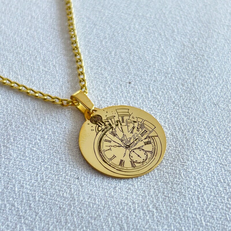 Clock Necklace - Etsy