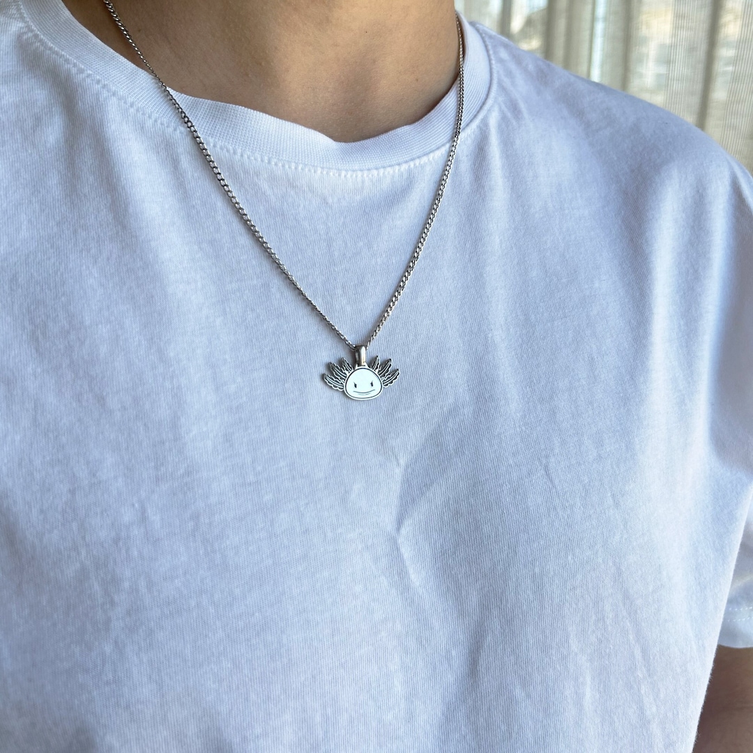 925 Silver Axolotl Necklace, Axolotl Fish Necklace, Fish Jewelry ...