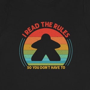 Tshirt: I Read the Rules so You Don't Have to - for Board Gamers - Etsy