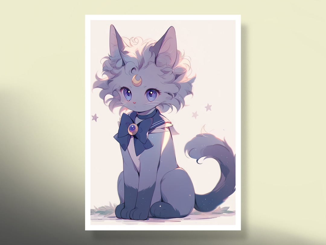 Mtg Sleeves: Anime Blue Cat 100 Top Quality Magic Card Sleeves Colorful ...