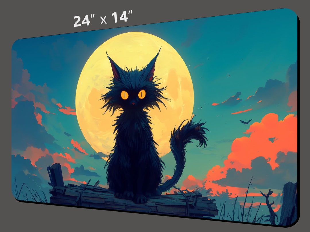 Mtg Playmat: Kitty on a Log! 24"x14" - Colorful, Sharp Image - Smooth ...