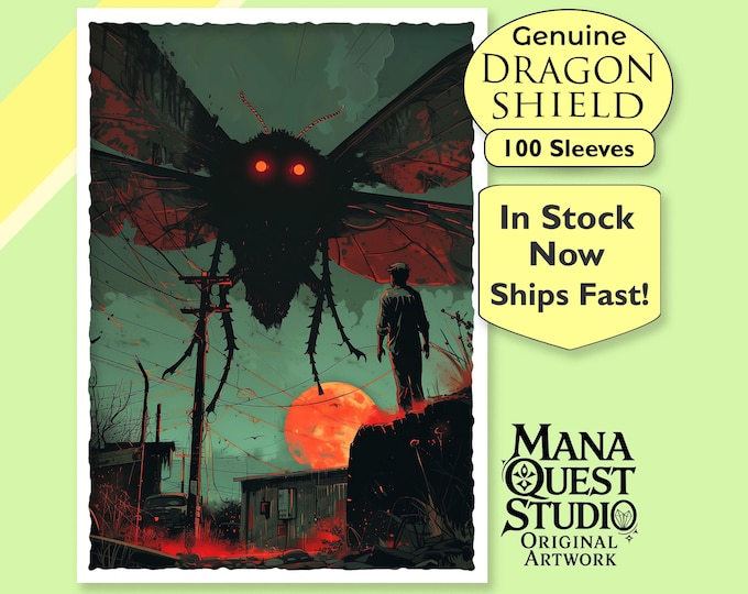 Mtg Sleeves: Mothman Encounter! 100+ Top Quality! Colorful, Sharp! This ...