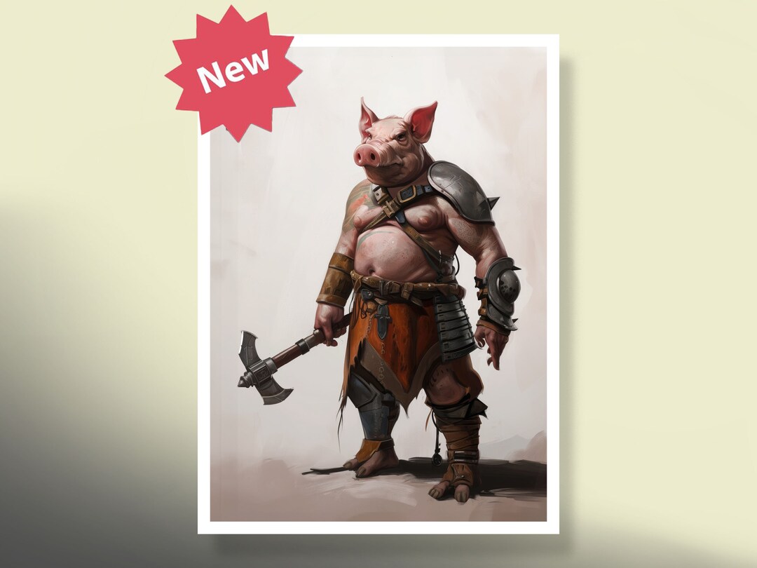 Mtg Sleeves: Pig Gladiator 100 Top Quality Colorful, Sharp This is Your Deck Protected and ...