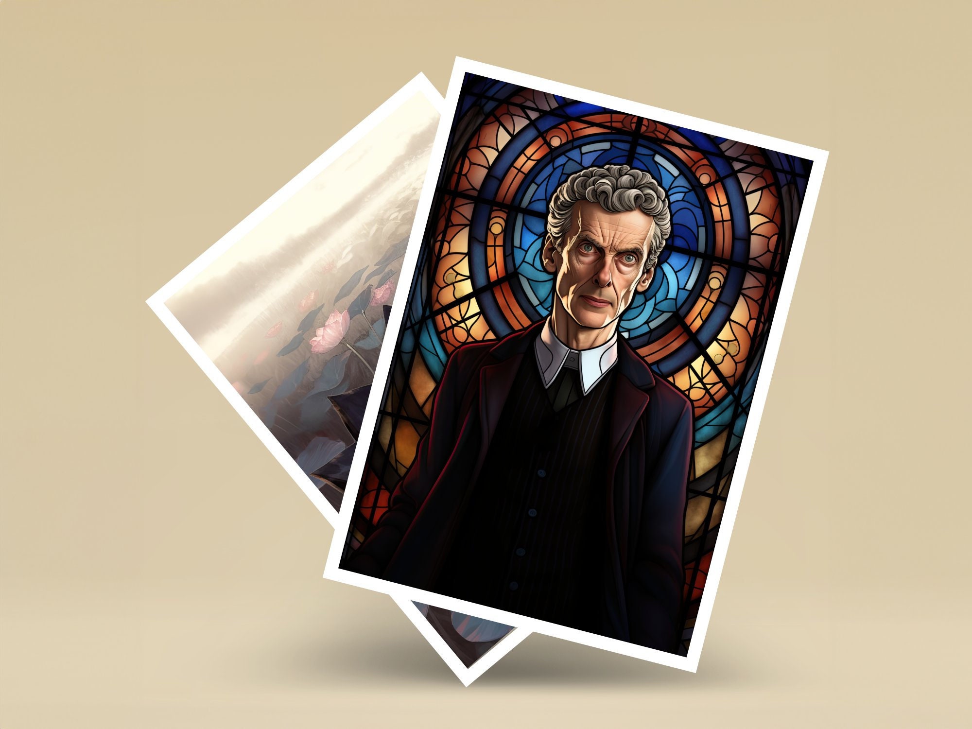 Mtg Sleeves: Stained Glass 12th Doctor! 100+ Top Quality Sleeves ...
