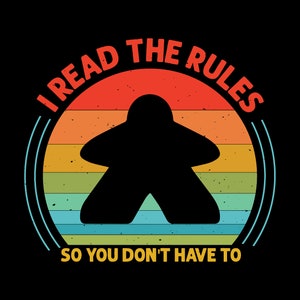Tshirt: I Read the Rules so You Don't Have to - for Board Gamers - Etsy