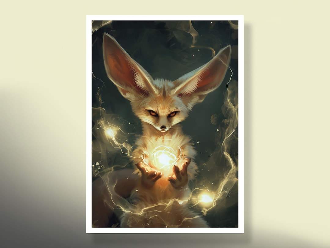 Mtg Sleeves: Fennec Fox Wizard! 100+ Top Quality! Colorful, Sharp! This ...
