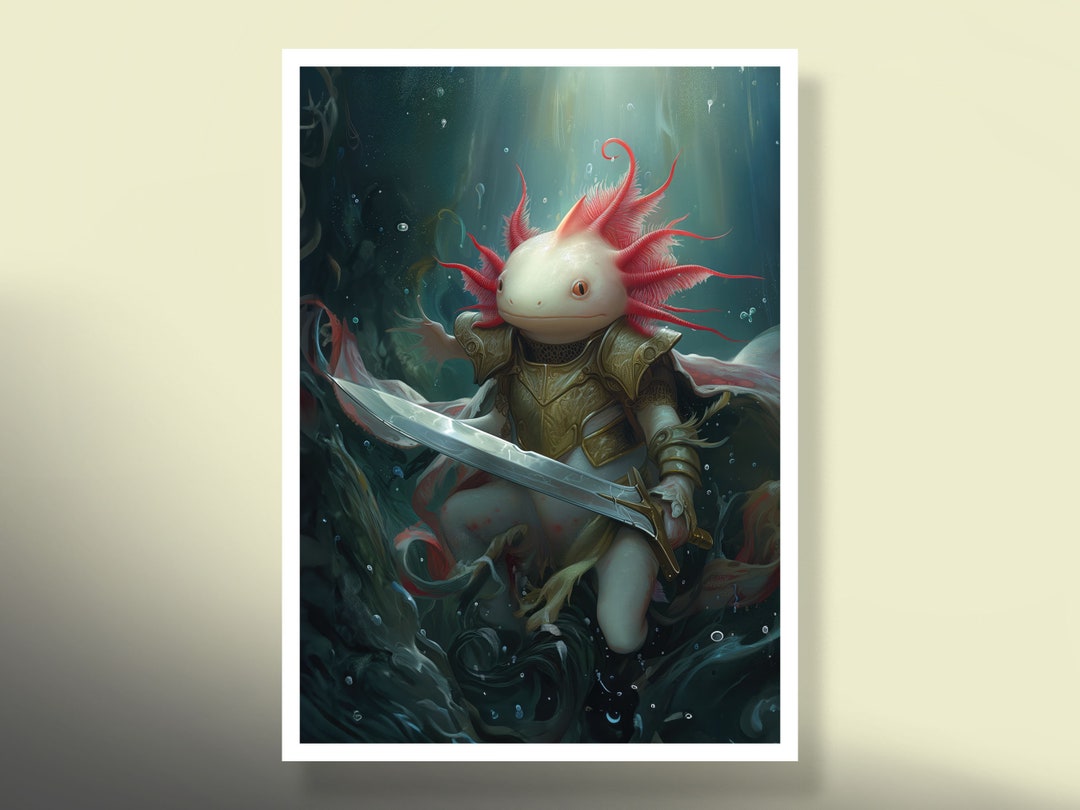 Mtg Sleeves: Red Fin Axolotl 100 Top Quality Colorful, Sharp This is ...