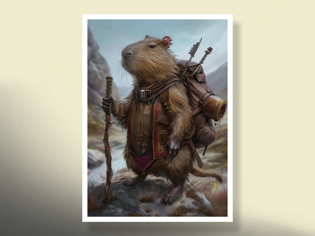 Mtg Sleeves: Capybara Traveler! 100+ Top Quality! Colorful, Sharp! This ...