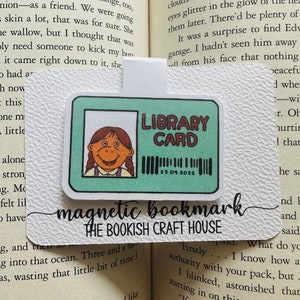 Arthur Library Card Magnetic Bookmark Set of 4 | Handmade Cartoon Book ...