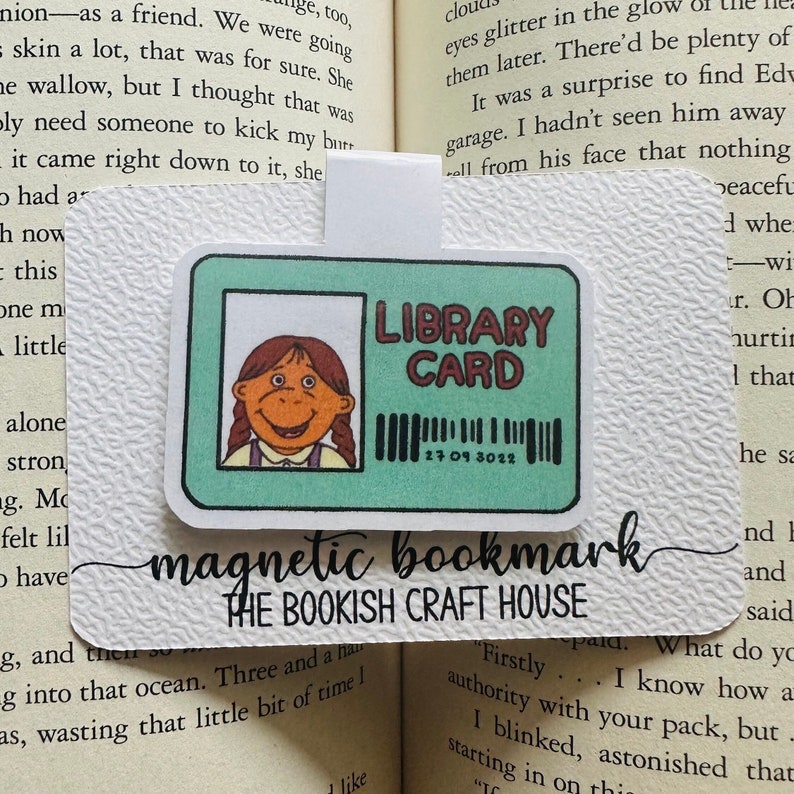 Arthur Cartoon Library Card Magnetic Bookmark Handmade - Etsy Canada