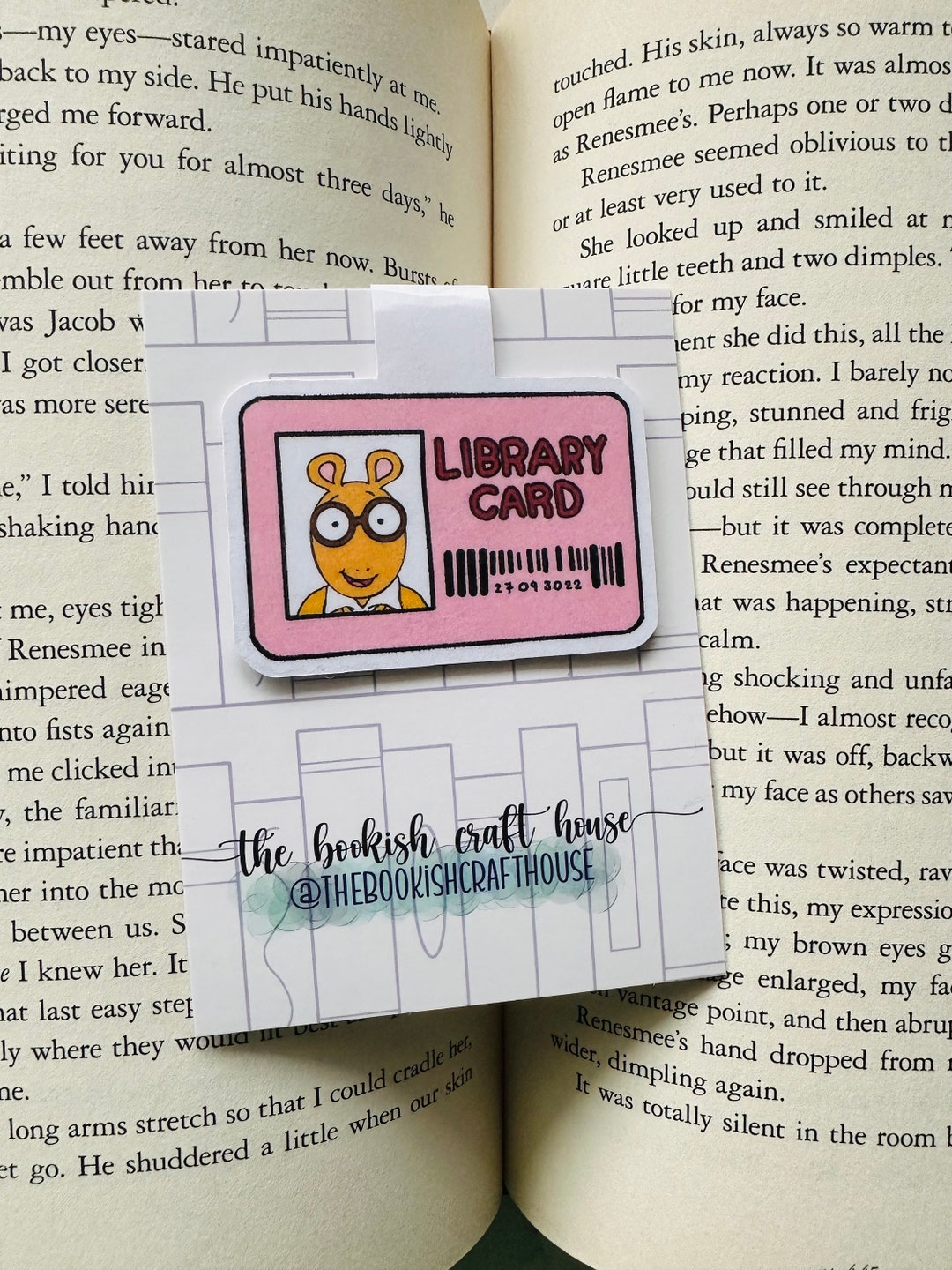 Arthur Cartoon Library Card Magnetic Bookmark: 90s Nostalgia - Etsy