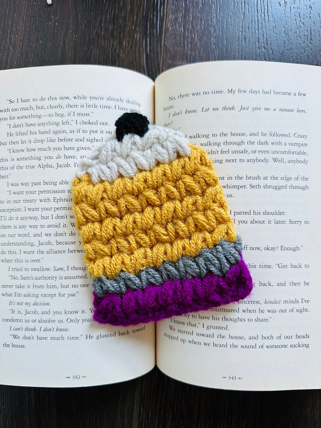 Pencil Shaped Crochet Coaster, Handmade Coaster, Teacher Gift, Coaster ...