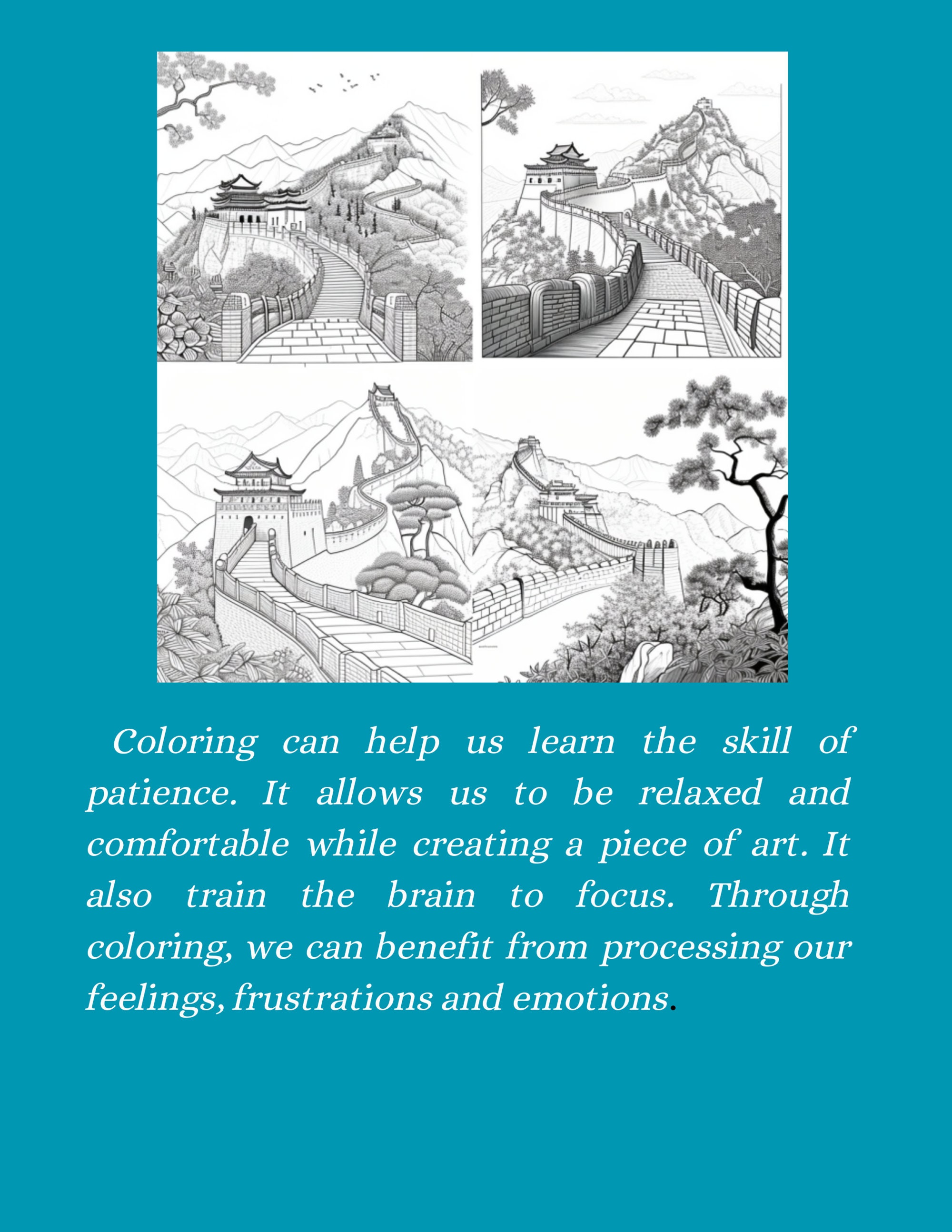 Mindfulness Coloring Book World Monuments: Coloring Book for Mindful ...