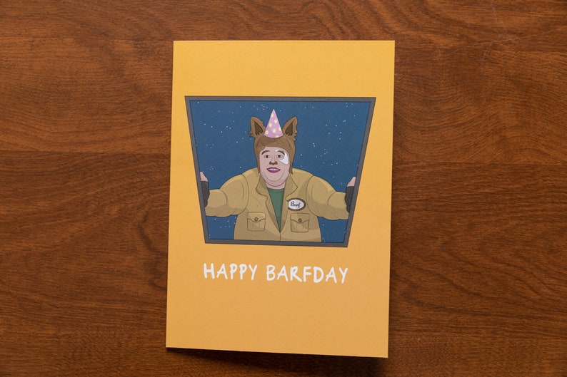 Funny Spaceballs Happy Birthday Card, Barf Birthday Card, 80's Movie ...