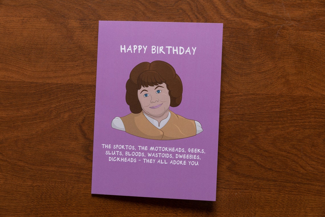 Funny Ferris Bueller's Day off Birthday Card, Secretary Grace, 80's ...