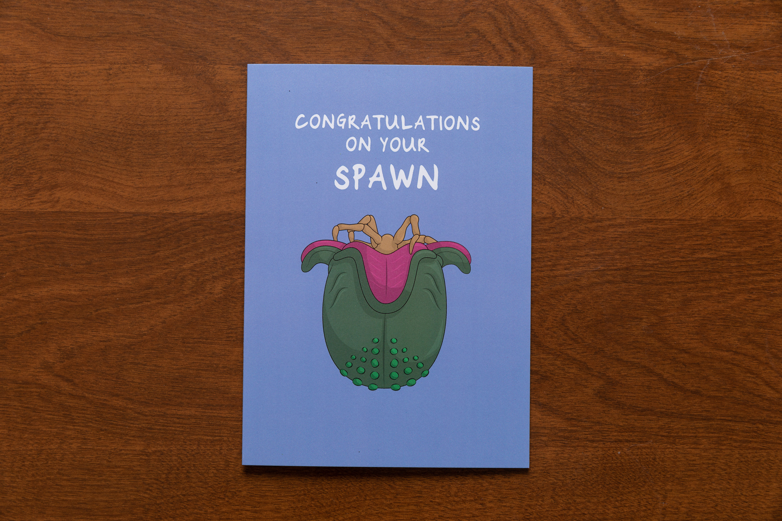 Funny Aliens Card, Funny New Baby Card, Aliens Xenomorph Pod, 80s Sci ...