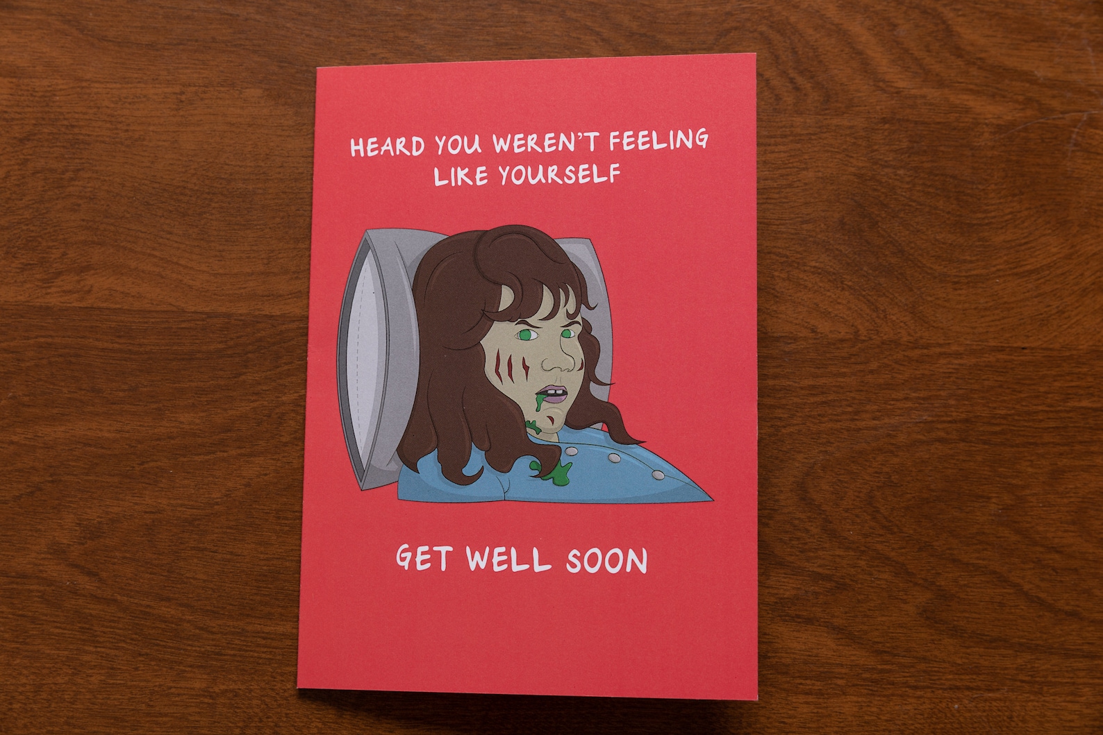 Funny Exorcist Card, Get Well Soon Card, Horror Film Card, Pop Culture ...