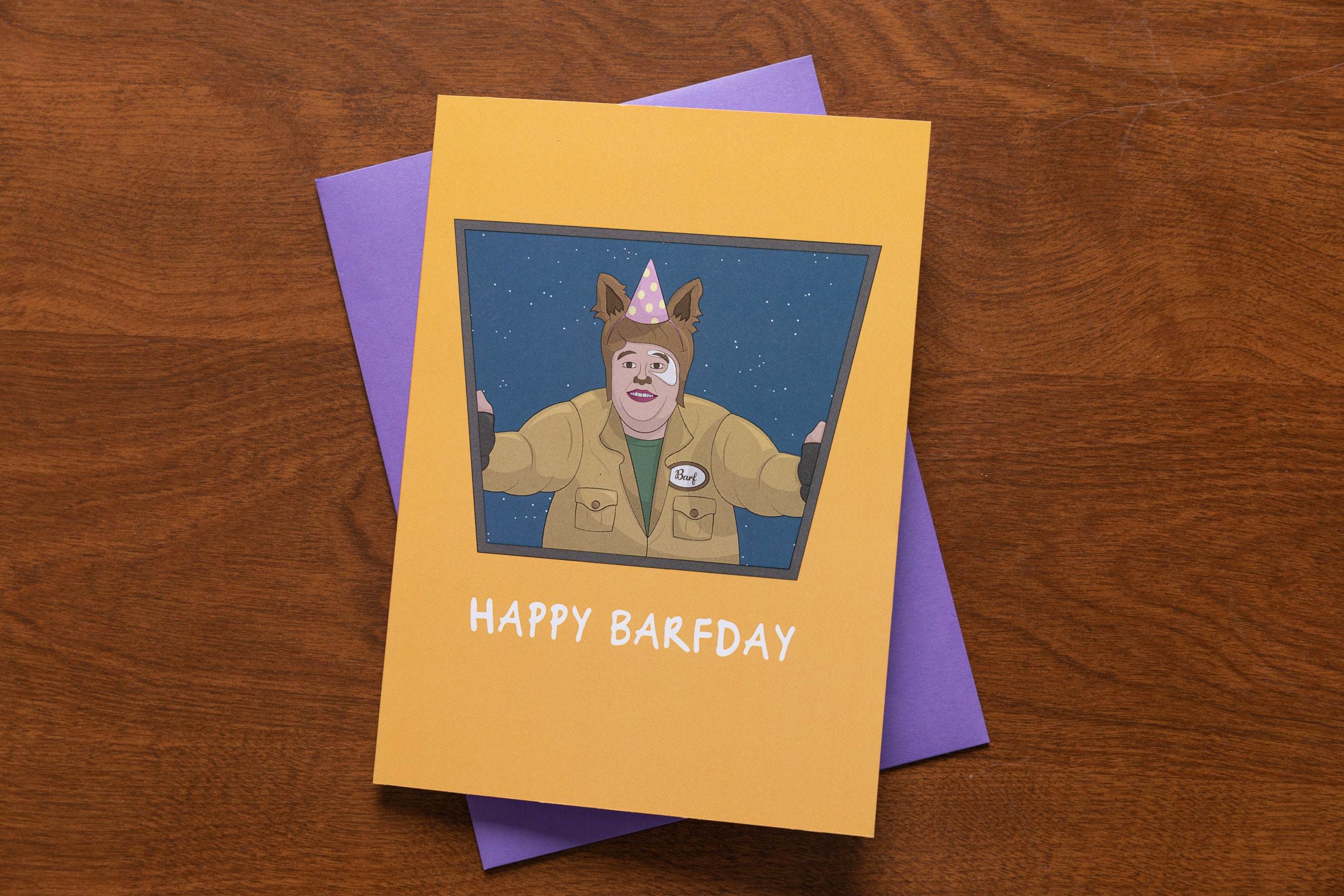Funny Spaceballs Happy Birthday Card, Barf Birthday Card, 80's Movie ...