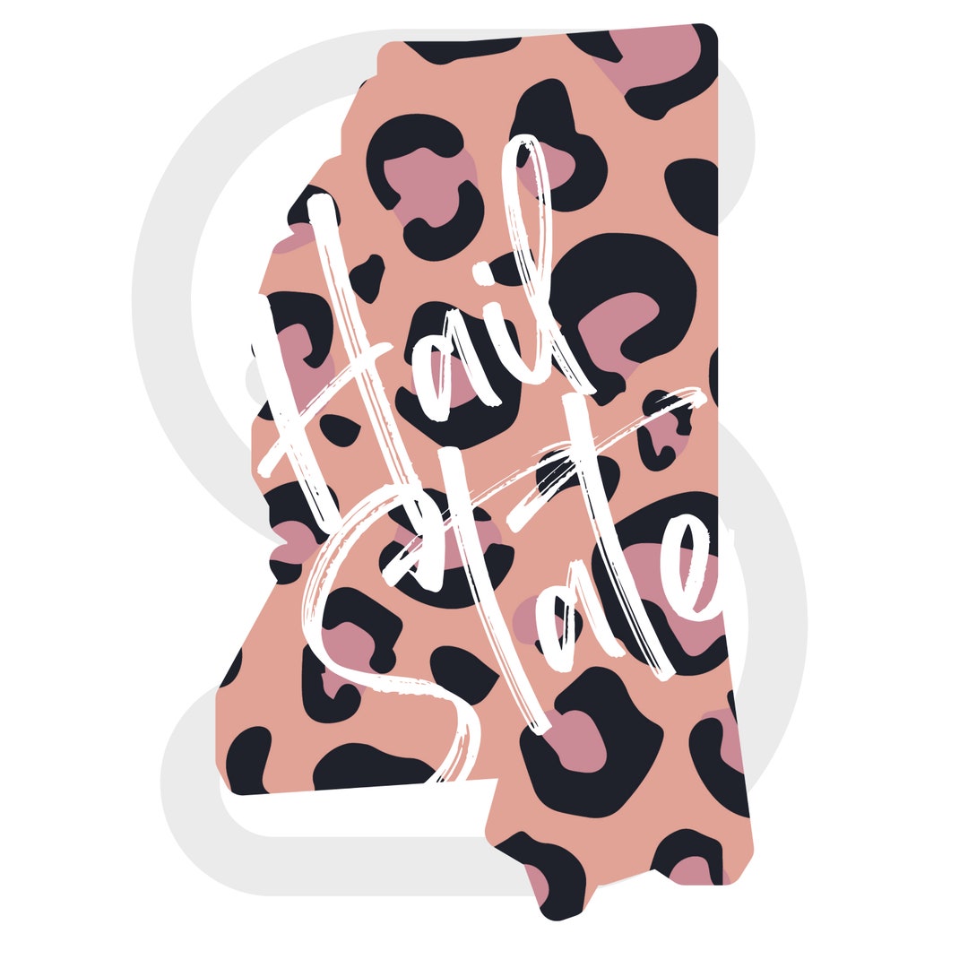 Hail State PNG Cheetah Print Mississippi State Instant Download - Etsy