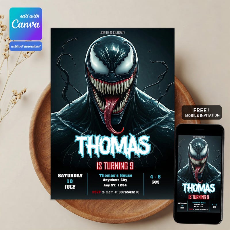 Venom Templates - Etsy