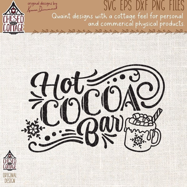 Hot Cocoa Sign Svg - Etsy