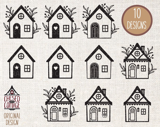 High Quality Cottage SVG Bundle, Cottage Dxf, Cottage Png, Cottage ...