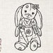 Primitive Bunny Doll SVG, Country Rabbit Doll SVG, Doll Png, Rustic ...