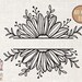 Daisy Split Monogram SVG, Monogram SVG, Daisy Svg, Split Flower Svg ...