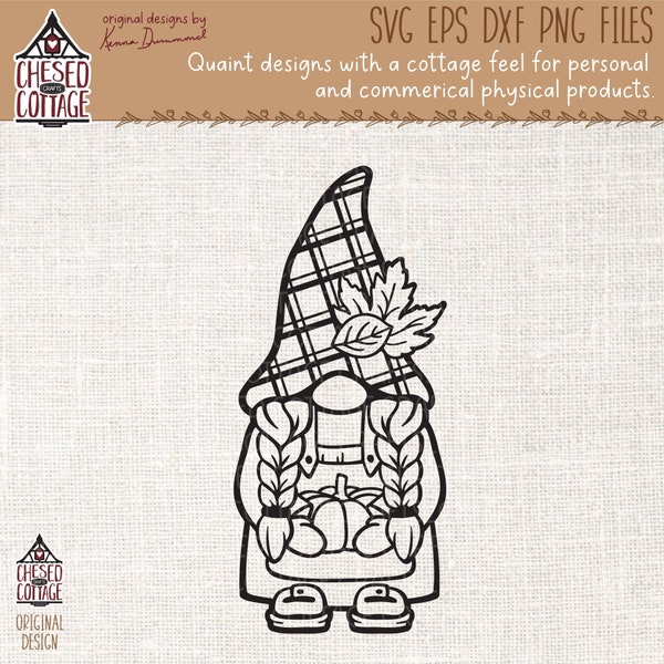 Fall Gnome Svg - Etsy