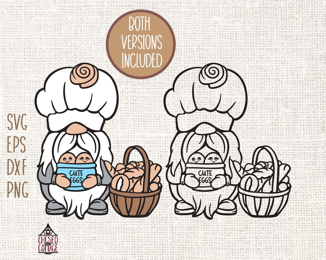 Baker Gnome SVG, Gnome SVG, Chef Gnome SVG, Gnome Png, Svg Gnome, Gnome ...