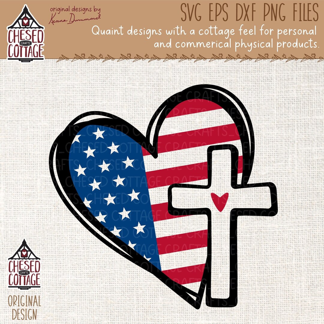 Patriotic Heart SVG, PNG, Americana SVG, Heart Svg, 4th of July Svg ...