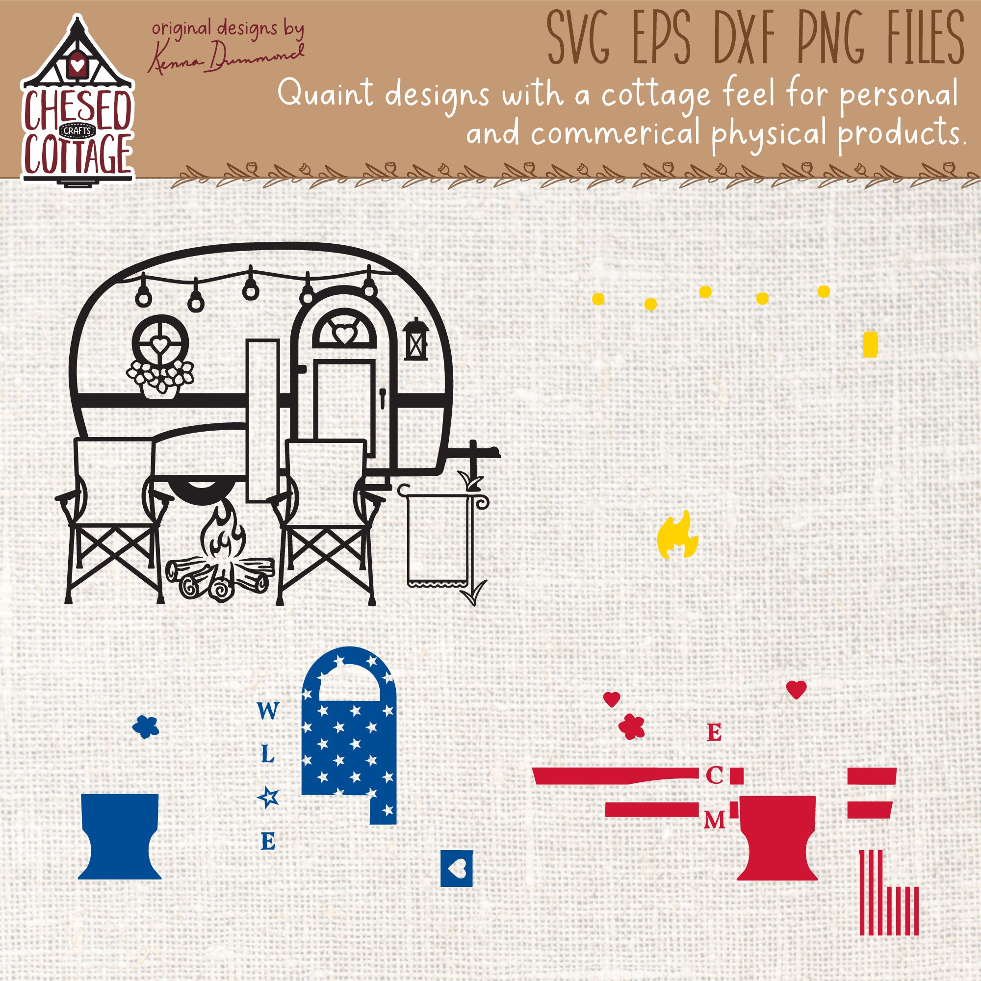 Camper SVG, Camper PNG, Patriotic Camper Svg, Americana Svg, Camping ...