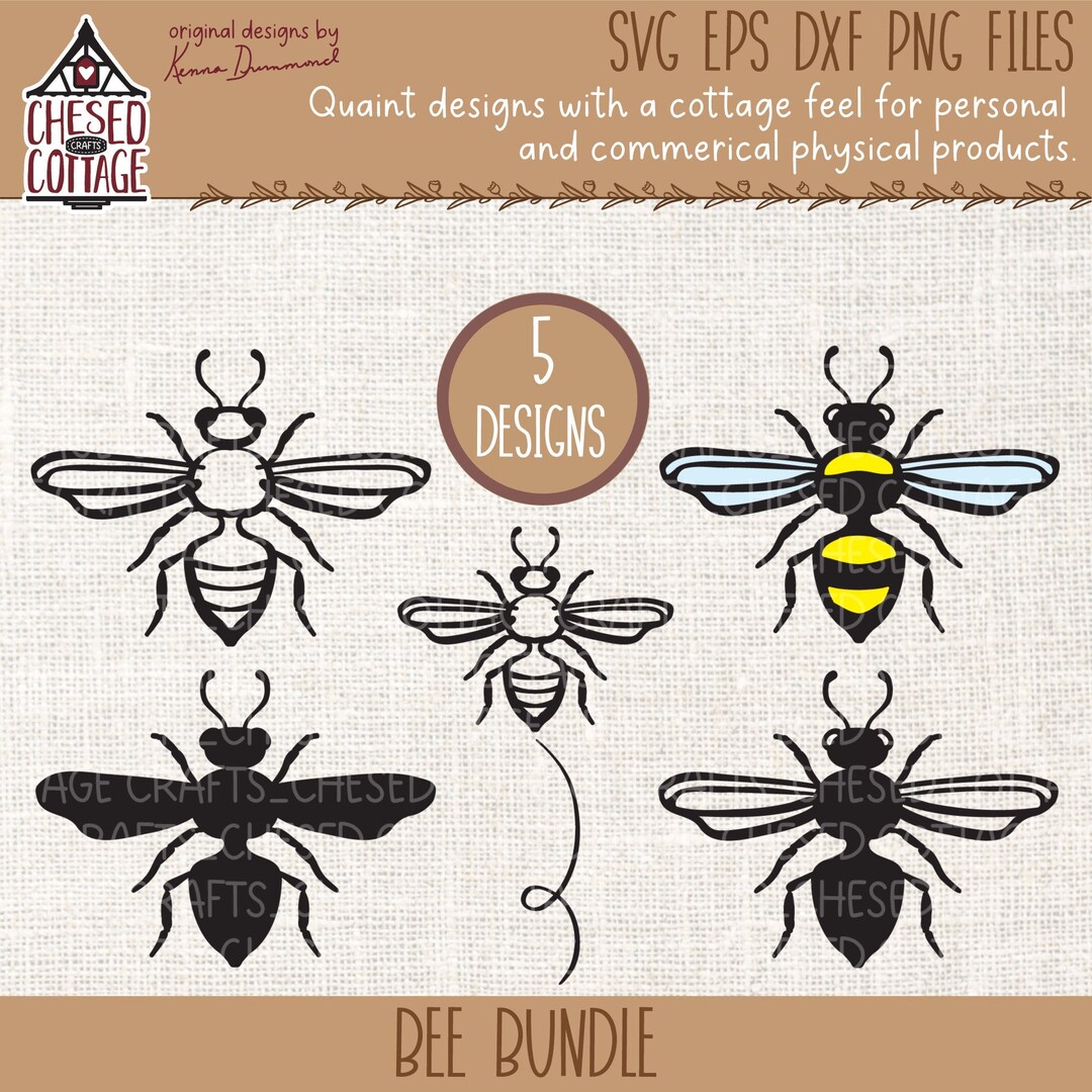 Bee SVG Bundle, Bee SVG, Bee SVG File, Bee Png, Bee Clipart, Honey Bee ...