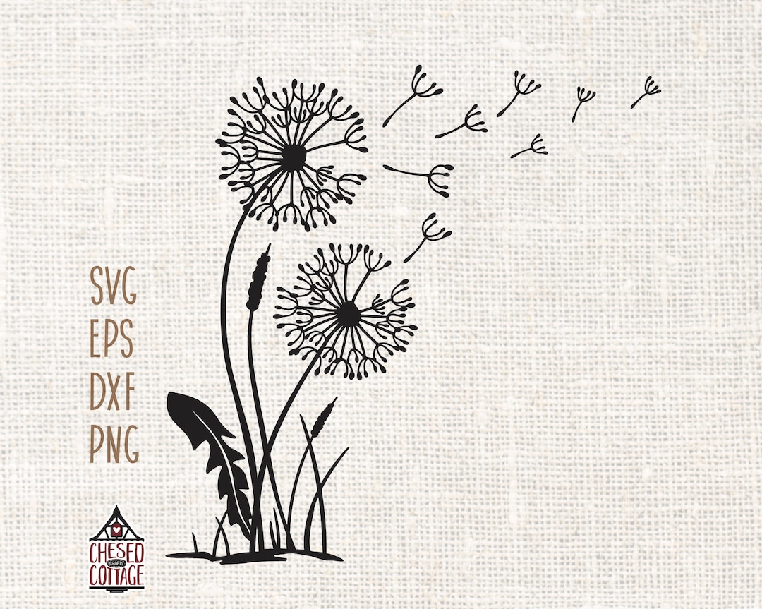 Dandelion SVG, Floral SVG, Dandelion Bundle SVG, Dandelion Png, Flower ...
