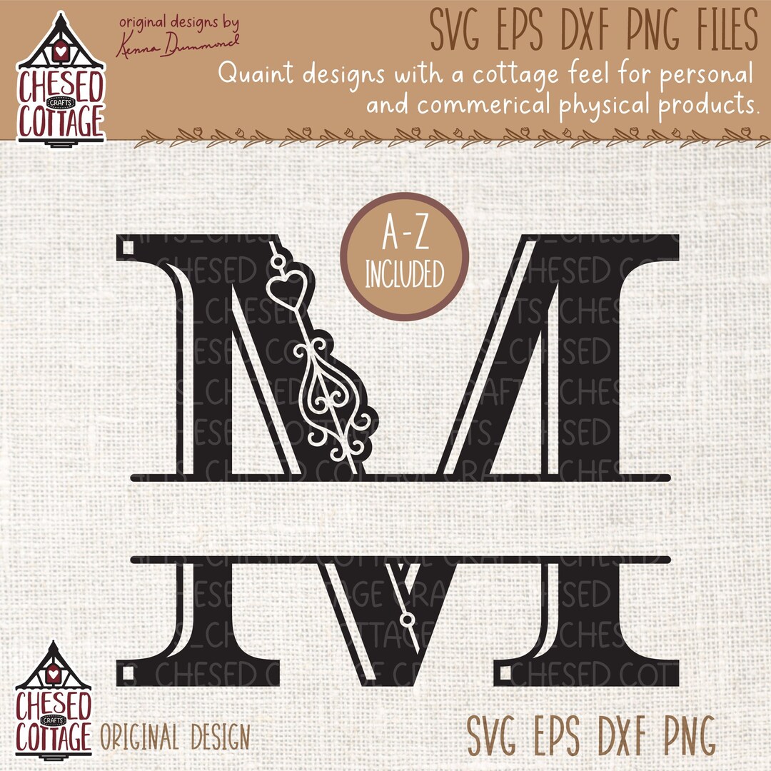 Split Monogram SVG, Monogram SVG, Split Monogram SVG, Letter Svg ...