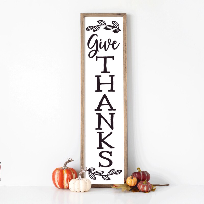 Give Thanks Sign - Etsy