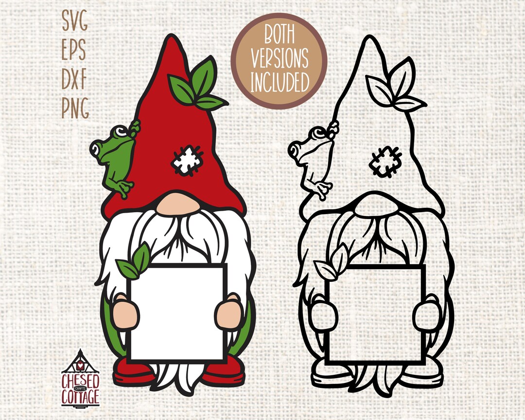 Gnome SVG, Gnome Holding Sign SVG, Gnome With Sign Svg, Gnome PNG, Gonk ...