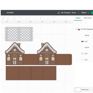 Gingerbread House SVG, Gingerbread Svg, Christmas SVG, 3D SVG ...