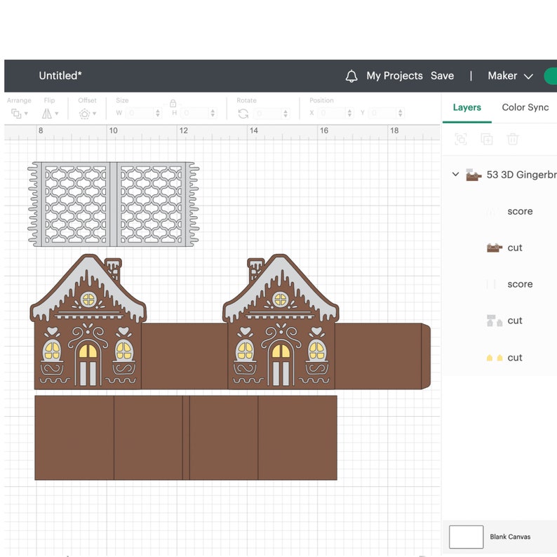 Gingerbread House SVG, Gingerbread Svg, Christmas SVG, 3D SVG ...