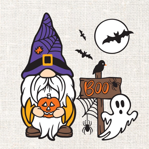 Halloween Gnome Svg - Etsy