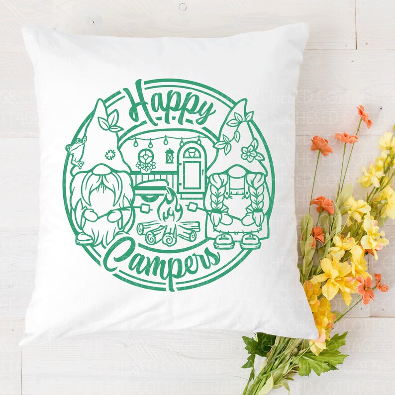 Gnome SVG, Camping SVG, Happy Campers Svg, Camping Gnome Svg, Camper ...