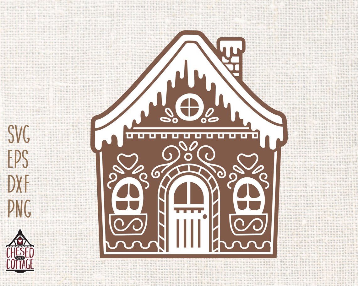 Gingerbread House SVG, Gingerbread SVG, Gingerbread Decor Cut File ...